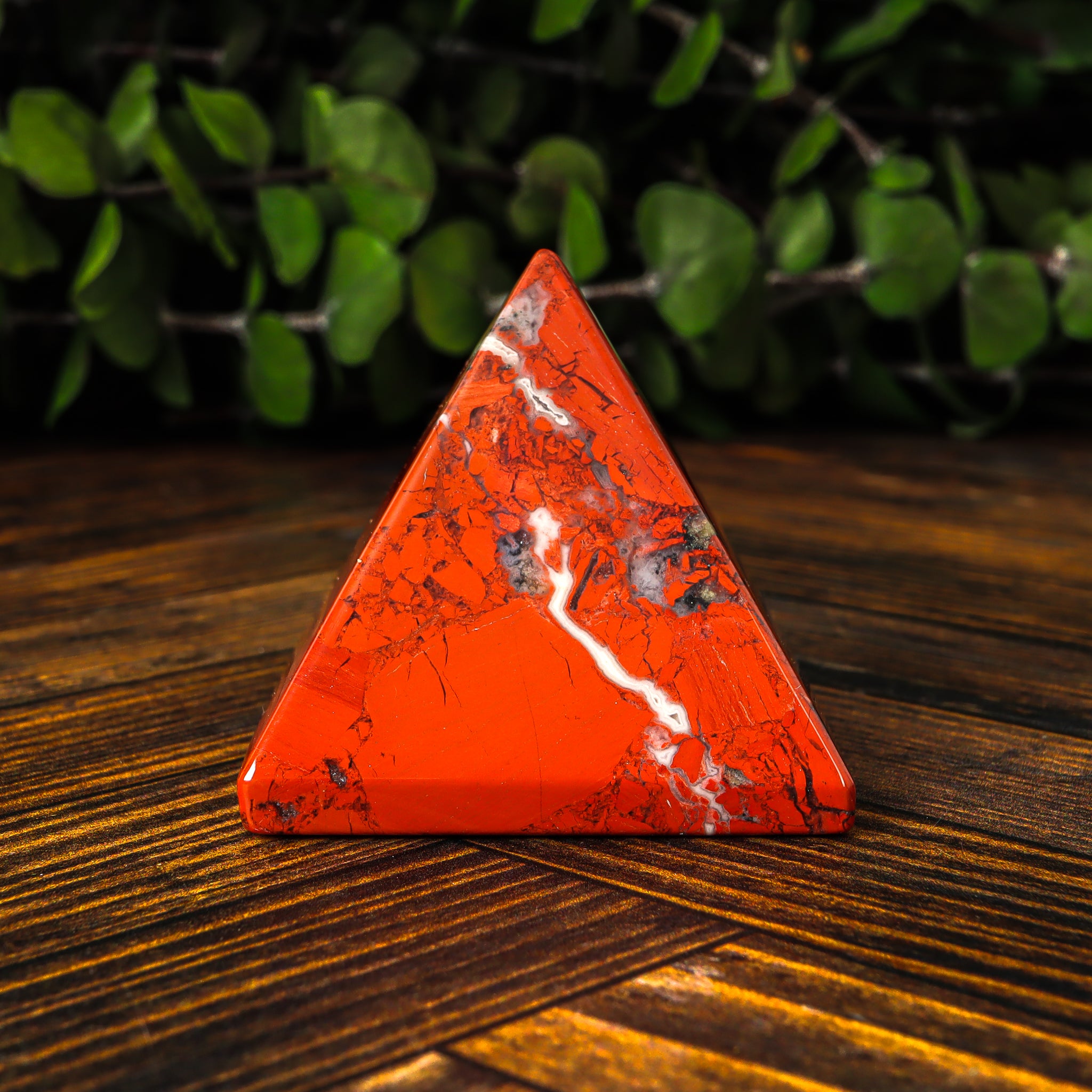 Polished Red Jasper Pyramid